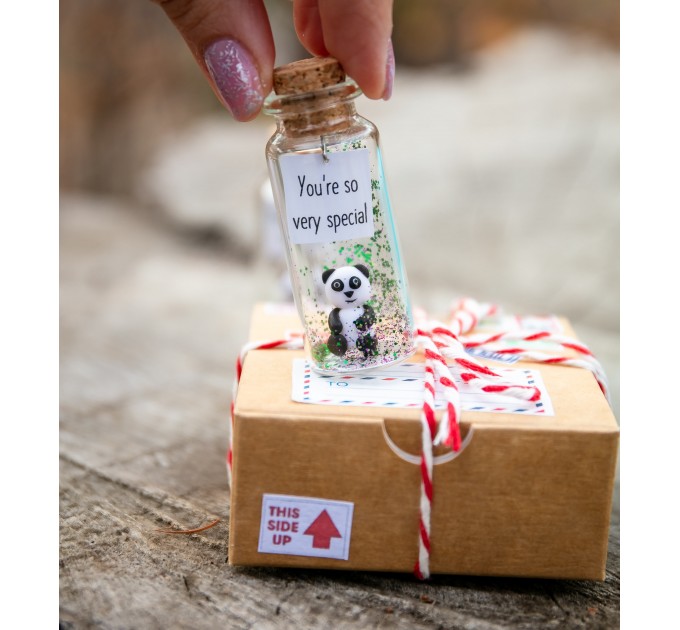 Panda gift Cute panda bear gift for panda lovers Miniature animal ...