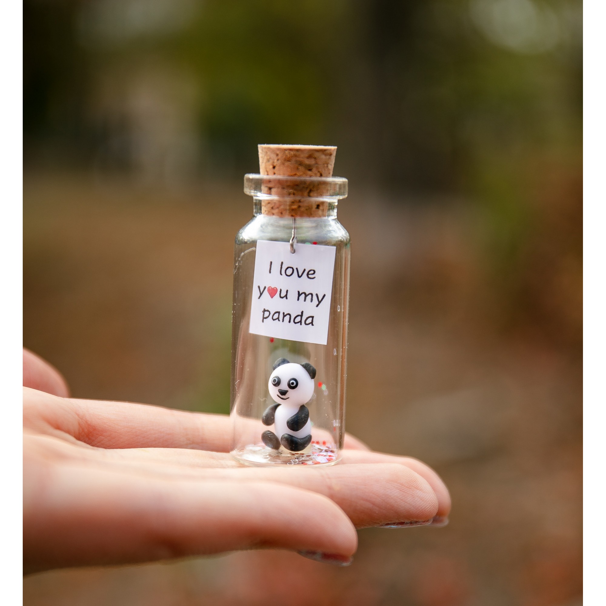 Panda gift Cute panda bear gift for panda lovers Miniature animal ...