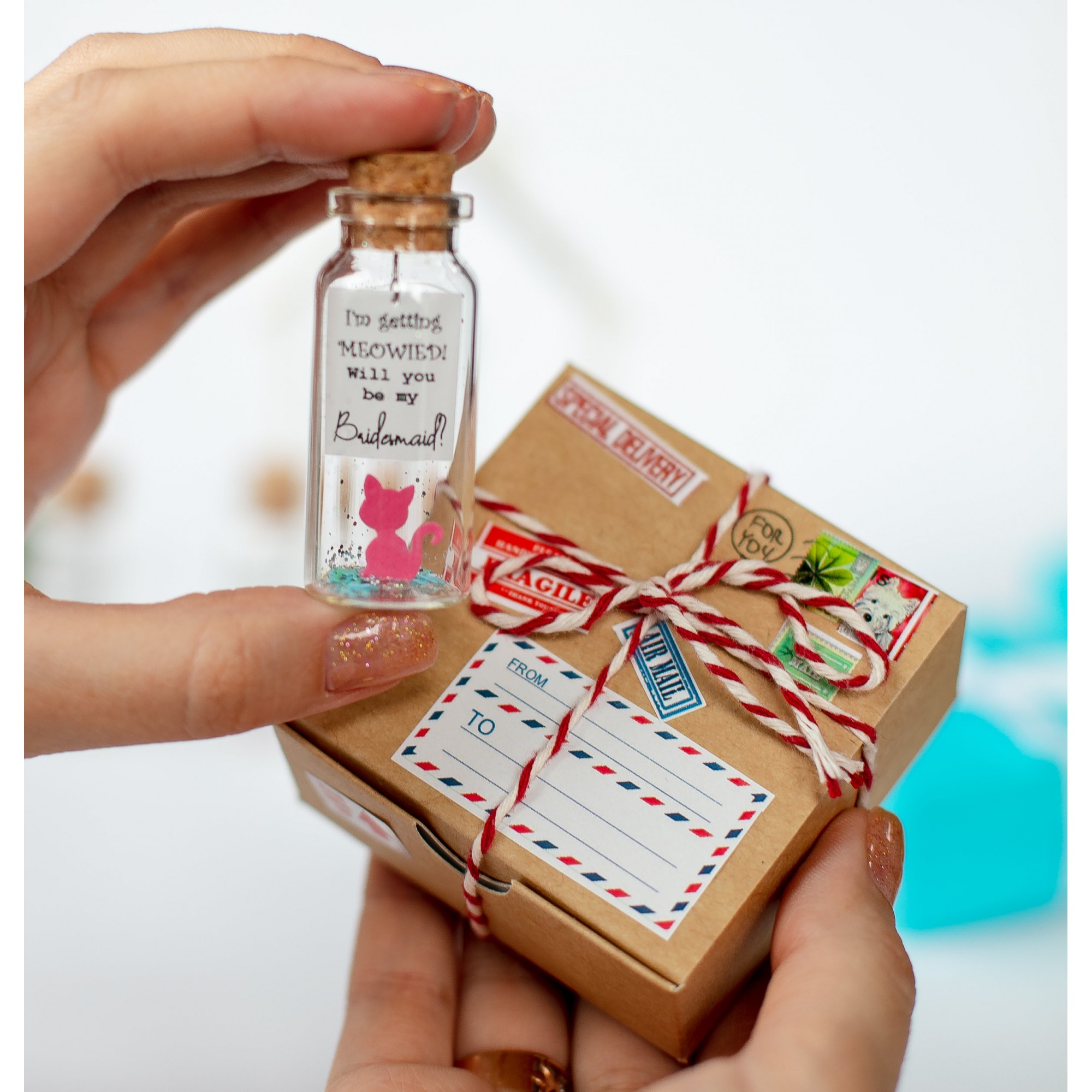 Maid of Honor Proposal Cute Cat Proposal Will you be my Bridesmaid ...