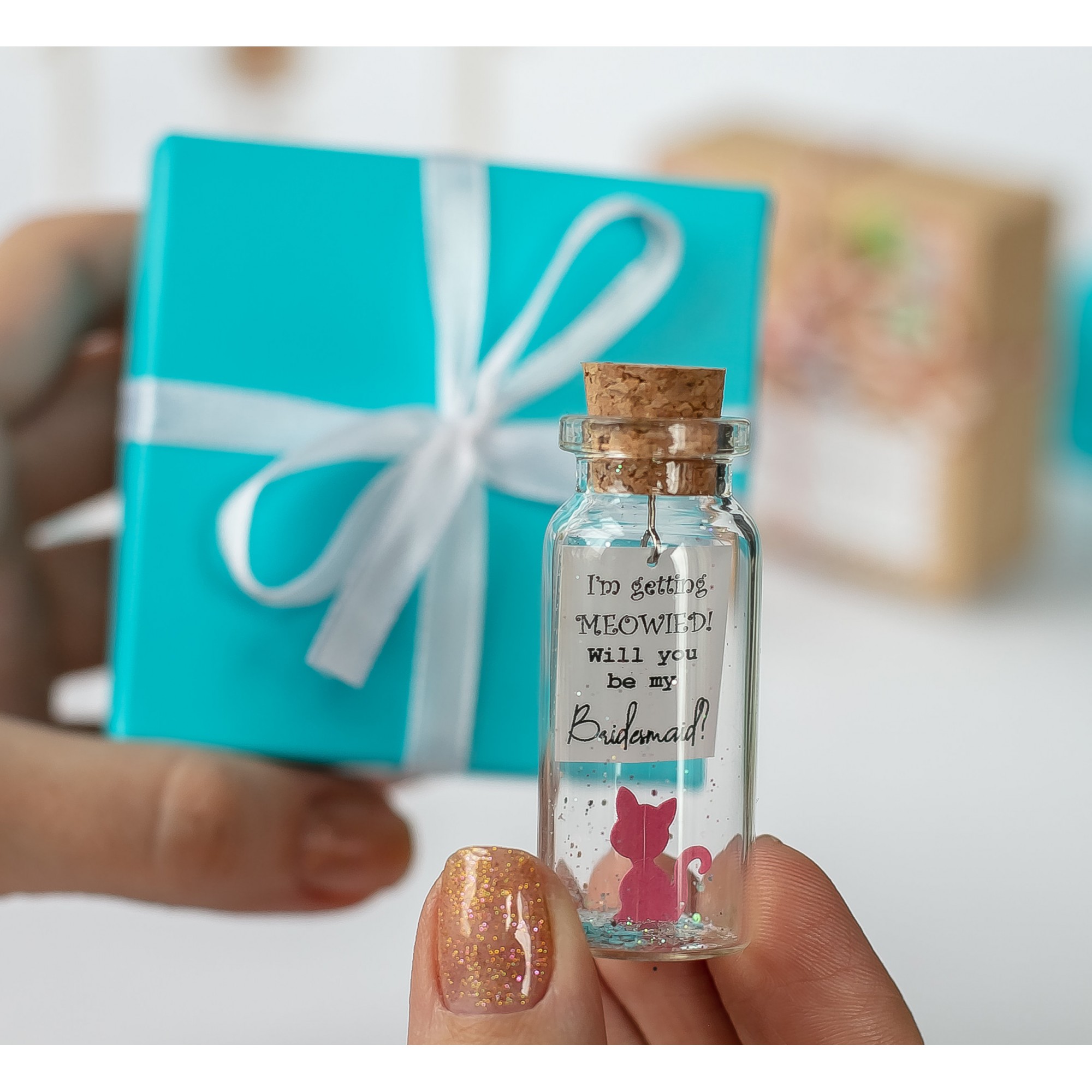 Maid of Honor Proposal Cute Cat Proposal Will you be my Bridesmaid ...